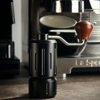 China Travel Cafe Coffee Grinder with 48mm Flat Burr Stainless Steel and Hand Shake Feature for sale