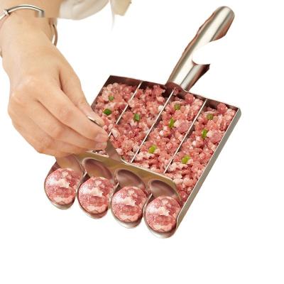 China BAMBOO Meatball Maker Set Non-Stick Manual Spoon and Forks for Effortless Home Cooking for sale