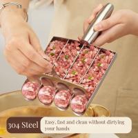 China Home Kitchen Cooking Bamboo Non-Stick Meatball Maker Set for Easy Homemade Fish Balls for sale