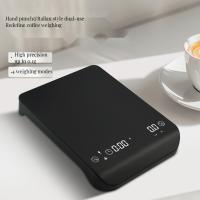 China BAMBOO Round 2024 Electronic Coffee Scale with Rechargeable Battery and Timer Indicator for sale