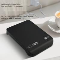 China 2024 Rechargeable 3kg Capacity Coffee Scale with Timer Functionality and Round Design for sale