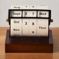 China Electric Format Perpetual Calendar Wheel Small Size Curve Design for Office Decoration for sale