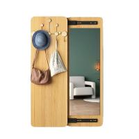 China Design Luxury Wall Mirror with Super Handcrafted Leather Belt and Fancy Hanging Top for sale