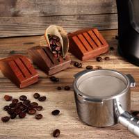 China Steel Silicone Screen Walnut Wood 58mm Espresso Tea Filter Holder for Coffee Tea Tools for sale