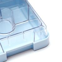 China Convenient 1-3L Capacity Dual-Tier Plastic Bento Box for All Ages Leakproof and Microwave Safe for sale