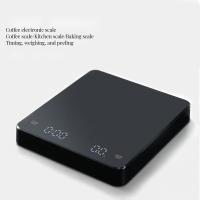 China Easy to LED Electronic Coffee Scale 1-3000g Capacity 250mAh Battery Minimalist Design for sale