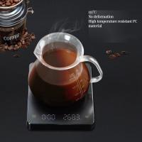 China Easy to LED Electronic Coffee Scale 1-3000g Capacity 250mAh Battery Minimalist Design for sale