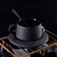 China Home Hotel Restaurant Office Black Yao Frosted Porcelain Set with 260ml Capacity for sale