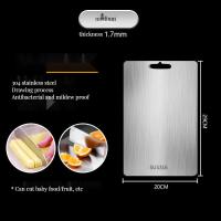 China Kitchenware Square Cutting Board with Customized Color Stainless Steel Chopping Block for sale