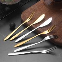 China Customized Logo Acceptable Vintage Silver Stainless Steel Cutlery Set for Travel Camping for sale