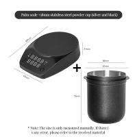 China Coffee Milk Frother Foamer Mixer Type-C Espresso Scale with Digital Timer ABS Shell for sale