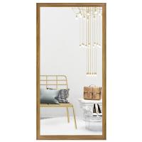 China Stylish Modern Home Decorative Mirror with Full Floor Body and Metal Frame Door for sale
