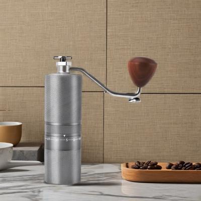 China Manual Espresso Grinder C2 Ceramic Conical Burr and Wood Handle for Coffee Bean Mills for sale