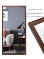 China Stylish Modern Home Decorative Mirror with Full Floor Body and Metal Frame Door for sale