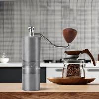 China C2 Manual Espresso Grinder with Wood Handle and Travel Bag Packaging Al-Allergy Compliant for sale