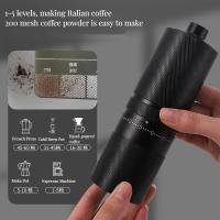 China C2 Manual Espresso Grinder with Wood Handle and Travel Bag Packaging Al-Allergy Compliant for sale