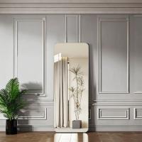 China Modern Design Style Large Gold Arch Metal Framed Full-Length Wall Mirror for Bathroom and Dressing Room for sale