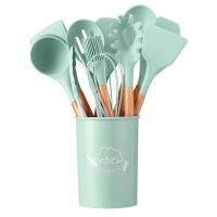 China Heat Resistance Silicone Kitchen Utensils Set for Super Markets and Commercial Buyers for sale