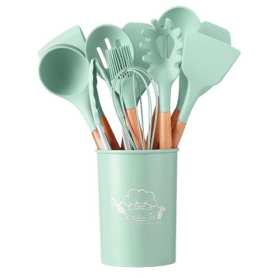 China Heat Resistance Silicone Kitchen Utensils Set for Super Markets and Commercial Buyers for sale