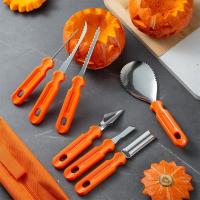 China Versatile 7-Piece Metal Knife Set for Halloween Pumpkin Carving and Vegetable Carving for sale