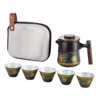 China Ceramic Porcelain Coffee Cup Custom Logo Gift Set With Pen Tea Set Notebook Design Style for sale
