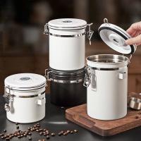 China 1500ml Stainless Steel Vacuum-Sealed Bean Container for Coffee Food Spices in Kitchen for sale