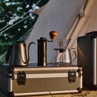 China All in 1 Barista Kit Gooseneck Kettle for Outdoor Travel Camping Coffee Pour Over Set for sale