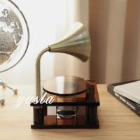 China Add a Touch of Vintage Charm with this Retro Record Player and Ash Crystal Decorations for sale