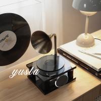 China Add a Touch of Vintage Charm with this Retro Record Player and Ash Crystal Decorations for sale
