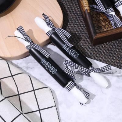 China Super Markets Commercial Buyer's Choice Mini Silk Screen Rolling Pin with Bow Design for sale