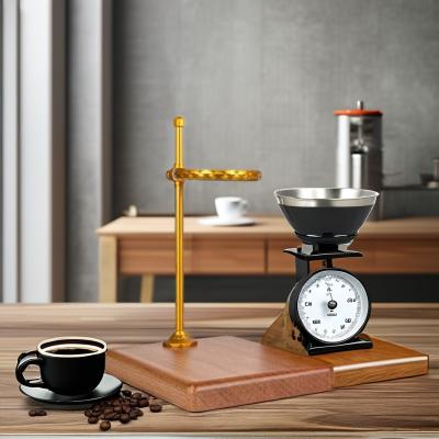 China Coffee Drip Stand Made of Solid Wood and Aluminum Alloy Dripper for Pour over Brewing for sale