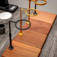 China Coffee Drip Stand Made of Solid Wood and Aluminum Alloy Dripper for Pour over Brewing for sale