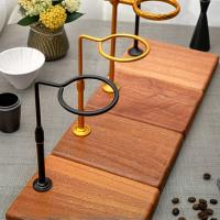 China Coffee Brewing Tools Food Grade Wooden Coffee Dripper Stand for End Pour over Station for sale