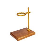 China Wooden Coffee Drip Station for Pour over Coffee Makers Luxury Copper Dripper Stand for sale