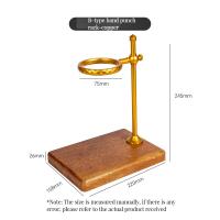 China Food Grade Pour over Coffee Maker with Copper Dripper and Wooden Coffee Drip Stand for sale