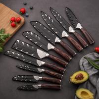 China Wood Handle Stainless Steel Cleaver Set for Chopping Boning and Butcher's Work for sale