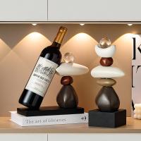 China Functional Wine Storage Decor TV Cabinet Eco-friendly Modern Art Antique Bamboo and Resin for sale