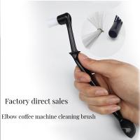 China Barista-Grade Espresso Brush Kit for Home Plastic Wooden Grinder and Nylon Brush Stand for sale