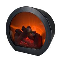 China Crystal Cements Material LED Fireplace Light for Cozy Indoor Christmas Lighting in Pink for sale