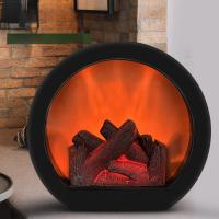 China Indoor LED Wall Lamp Christmas Flame Fireplace Light with Touch Button Battery Operated for sale