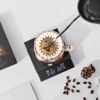 China Black 2kg Multifunctional Mirror Coffee and Bar Fruit Scale with Scale Tray for sale