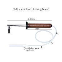 China Stocked Espresso Machine Cleaning Brush with Anti-Scalding Handle Pressure Steam Brush for sale
