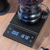 China Household Weighing Scale WITH LID 3kg/0.1g for Pour over Coffee Timer Backlit LCD Battery for sale
