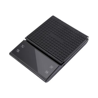 China 2x1.5V AAA Batteries Included 3kg/0.1g Precision Pour over Coffee Scale Digital with Backlit LCD Timer for sale