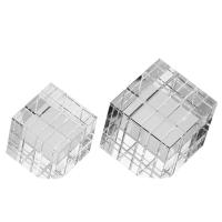 China Stylish Art Deco Glass Rubik's Cube Ornament for Home and Office Table Decoration for sale