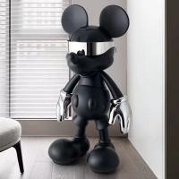 China Eco-friendly Modern Mickey Mouse Ceramic Ornaments for Living Room TV Cabinet Bar Decor for sale