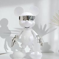 China Eco-friendly Modern Mickey Mouse Ceramic Ornaments for Living Room TV Cabinet Bar Decor for sale