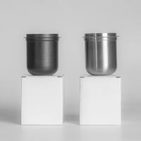 China Modern Carved Stainless Steel Coffee Dosing Cup for Hands-Free Powder Dispensing for sale
