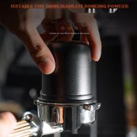 China Modern Carved Stainless Steel Coffee Dosing Cup for Hands-Free Powder Dispensing for sale