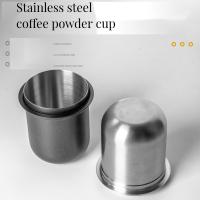 China Crema Dosing Cup Hands Free Stainless Steel Universal Inverted Coffee Powder Cup for Coffee Machine for sale